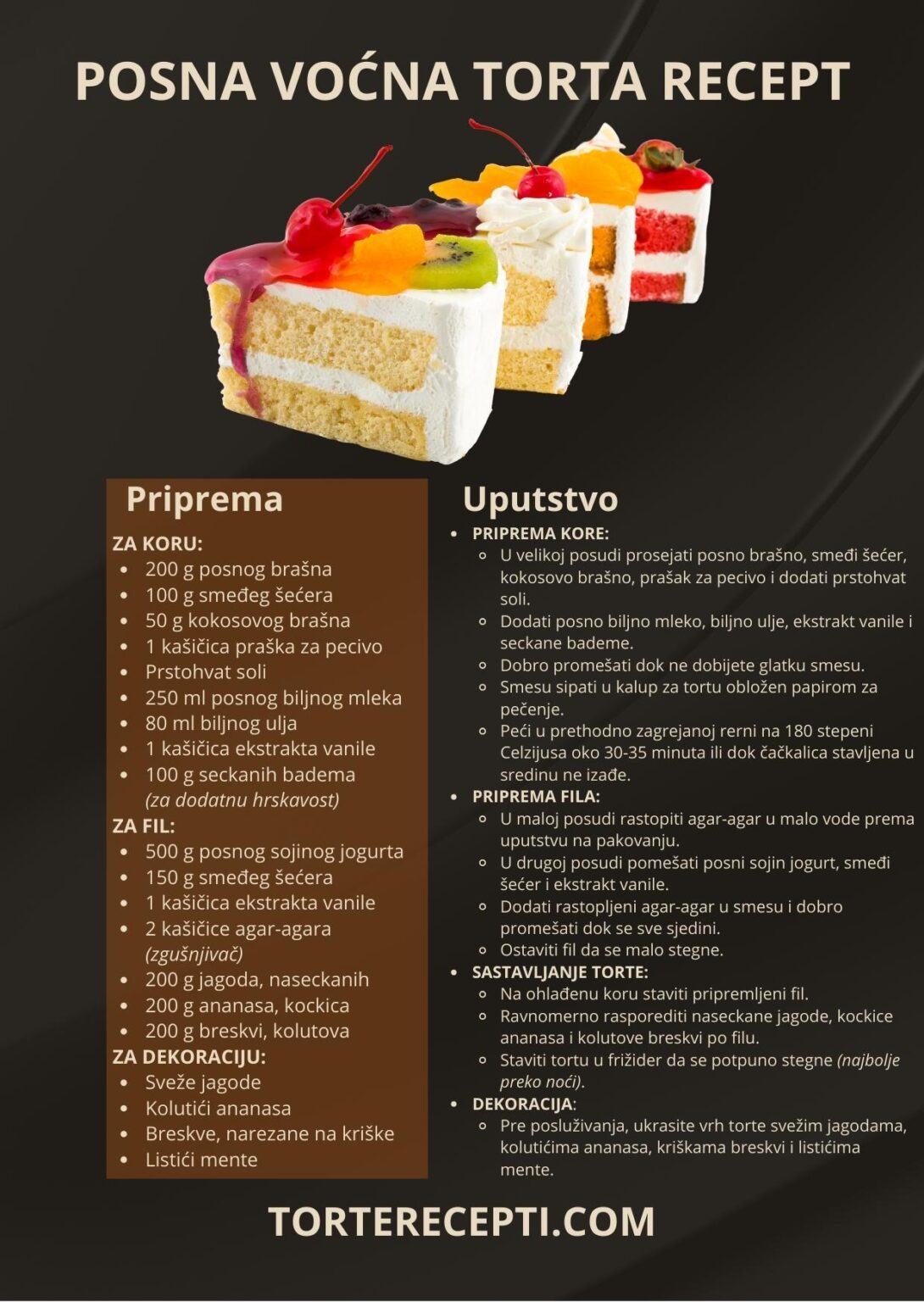 Posna Torta Za Slavu: 21 Recept Za Vašu Slavsku Trpezu